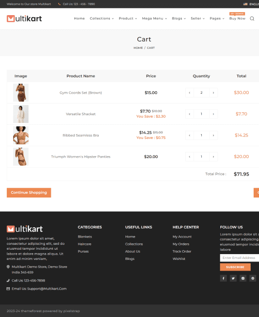 Multikart - Multipurpose Ecommerce Template